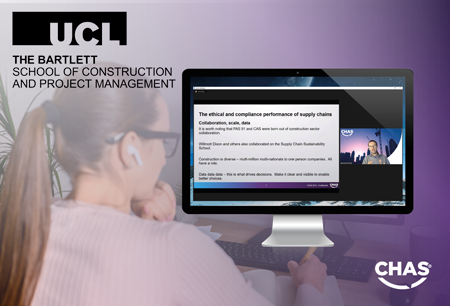 Our in-house expert supports delivery of UCL Masters module - CHAS